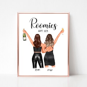 Roomies Dorm Decor for College Girl Wall Art Dorm Room Decor College ...