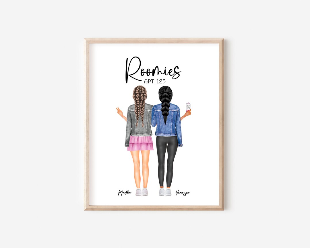 Roommate Print Personalized, Roommate Gift Idea, Roomie Gift, College ...