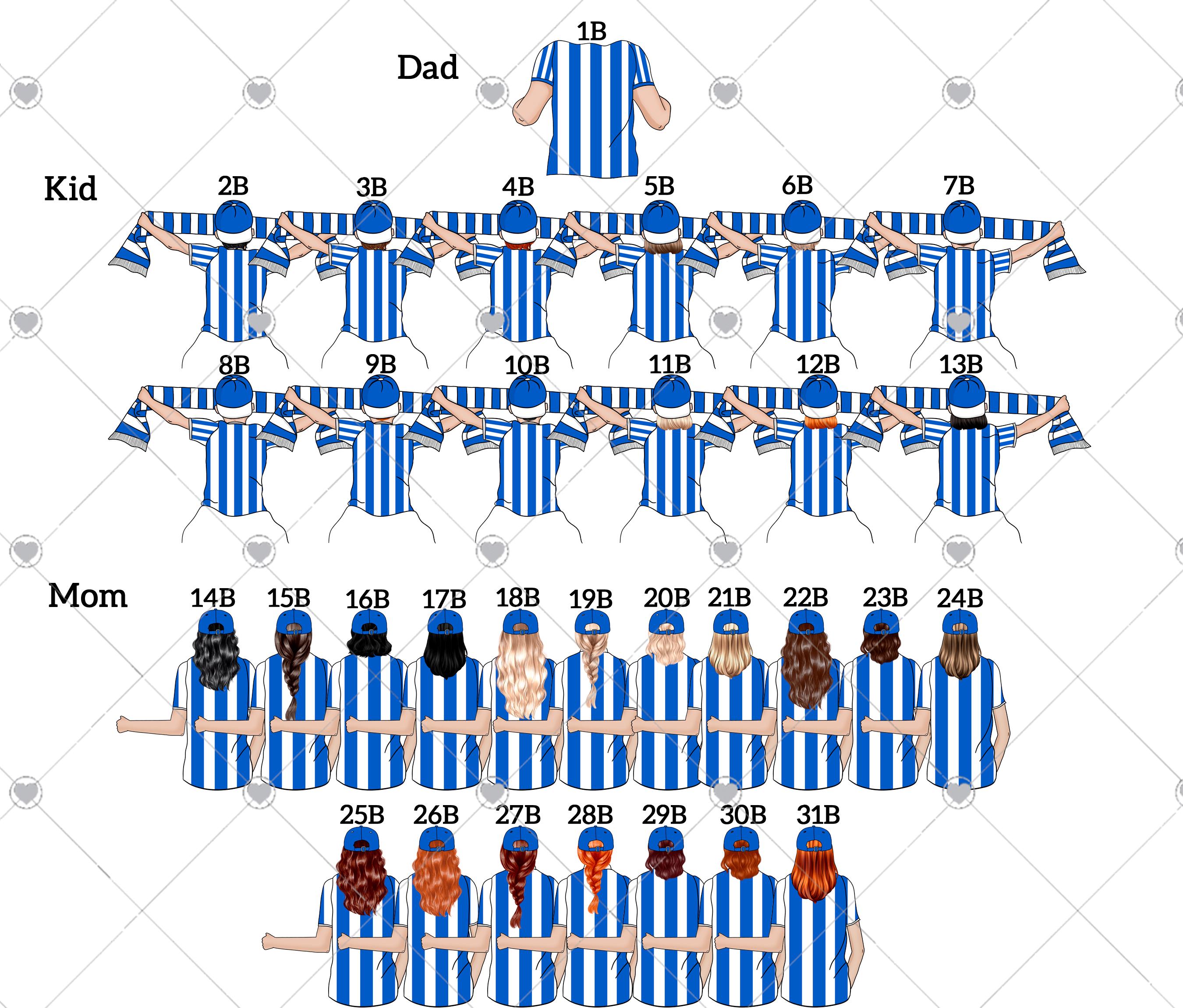 Daddy and Daughter Dream Team Personalised Prnt, Family Team, Soccer ...