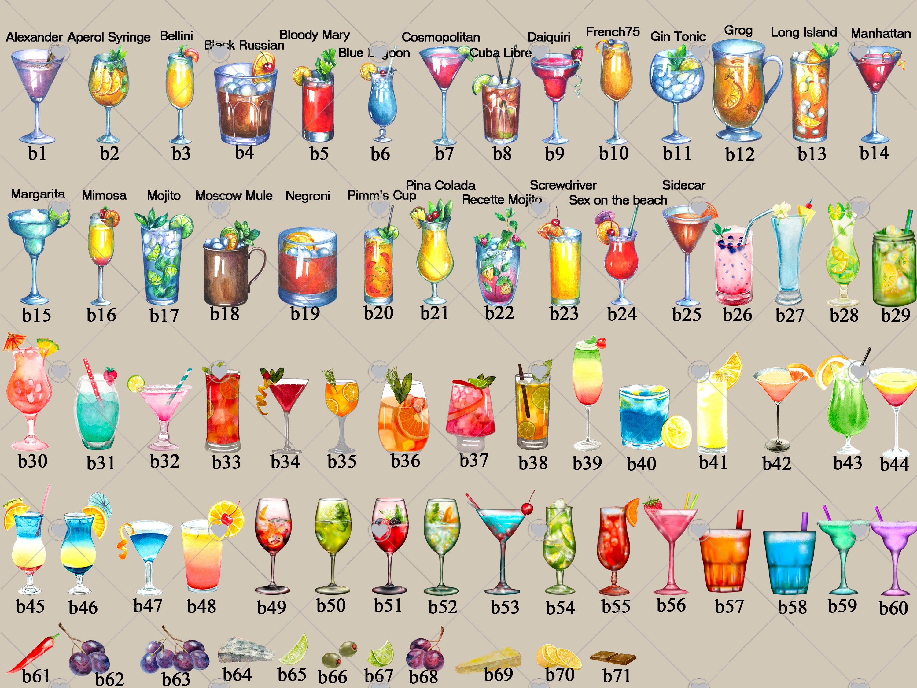 Custom Cocktails Print Personalized Roommates Drink Poster - Etsy