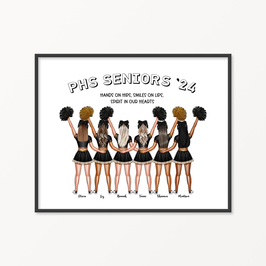 Cheerleader Gifts Cheer Team Custom Gift Cheerleaders DIGITAL Print ...