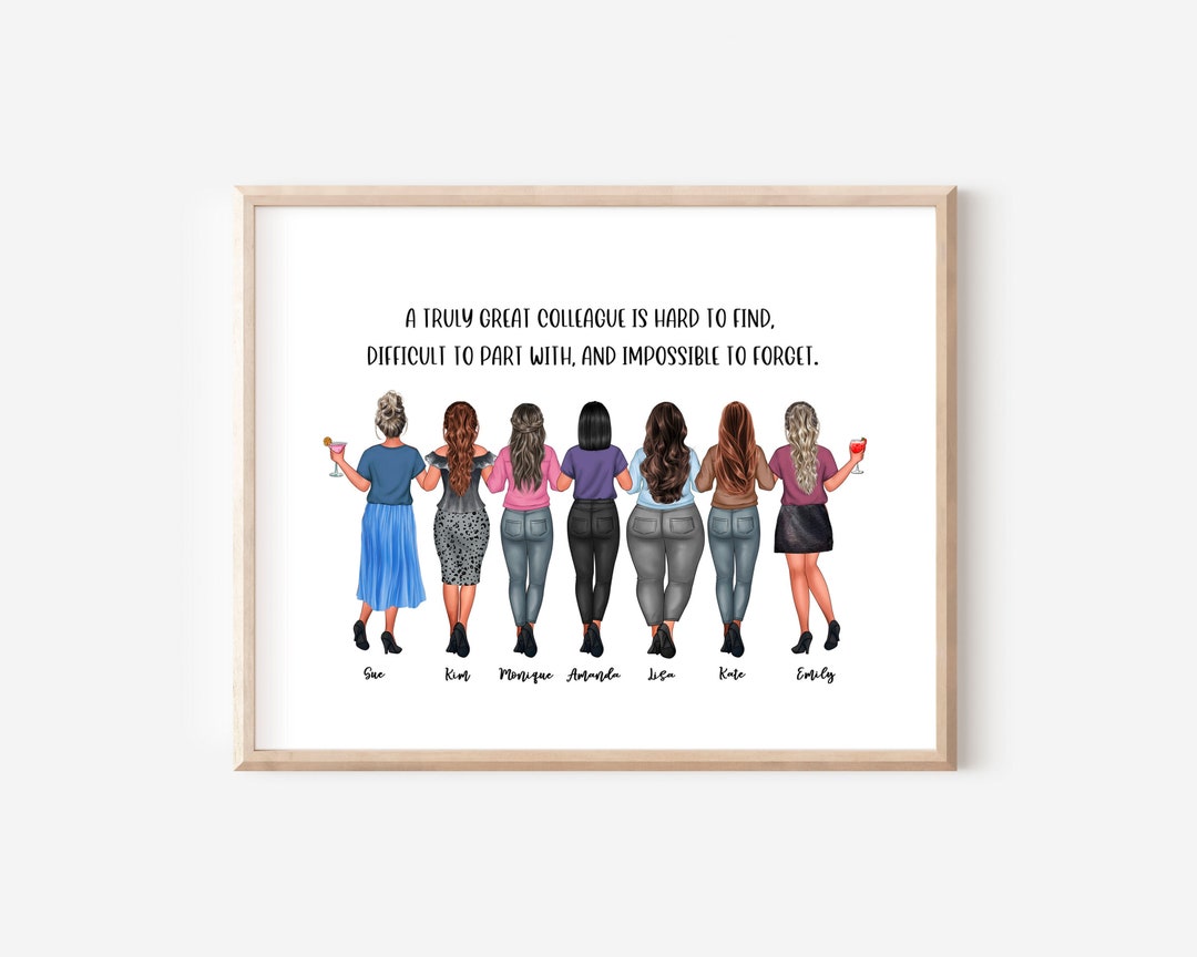 Colleague Personalized Gift, Coworker Leaving Gift, Work Collegues ...