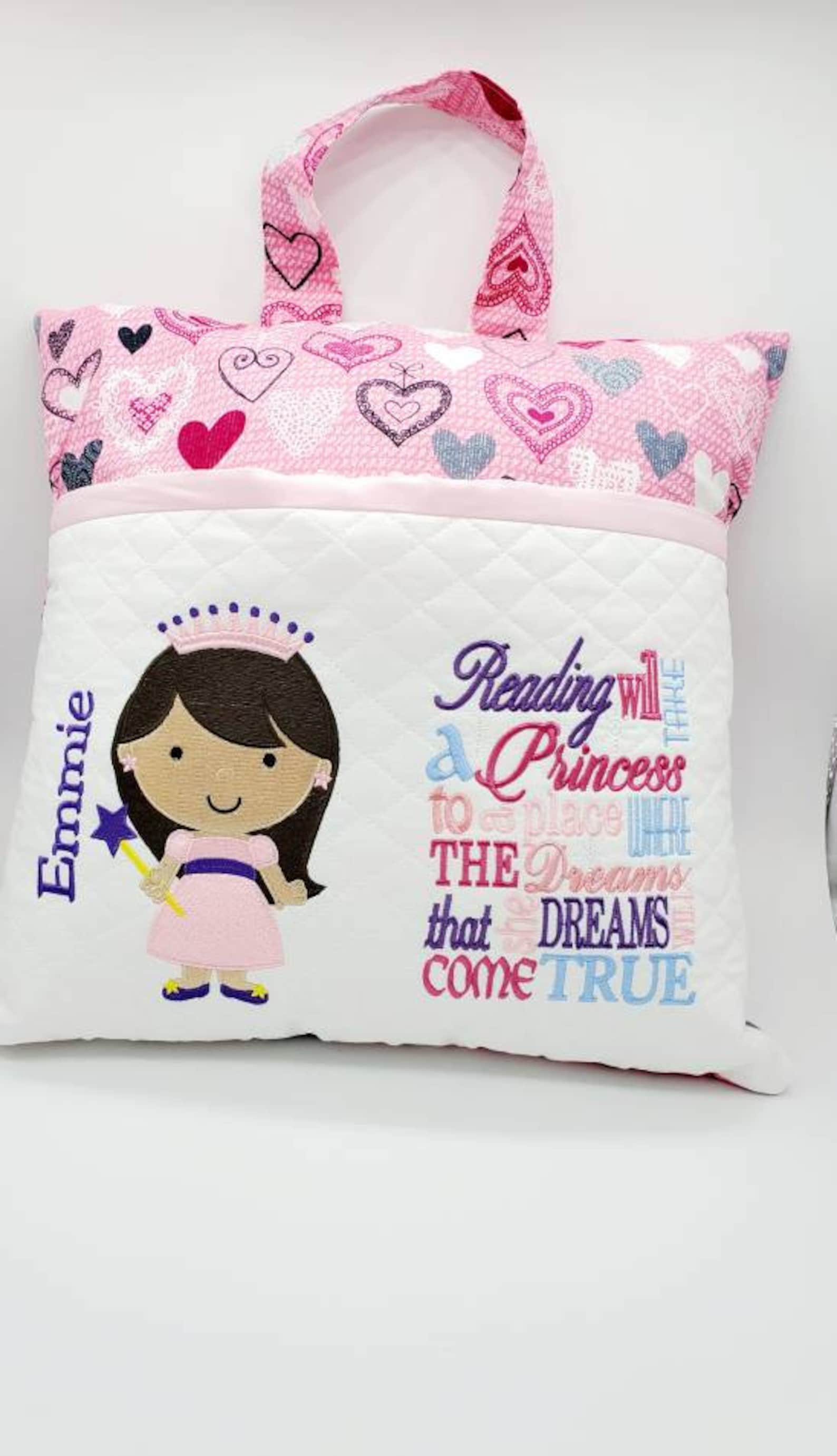 Girls Princess Pocket Pillow Little Girls Personalized - Etsy