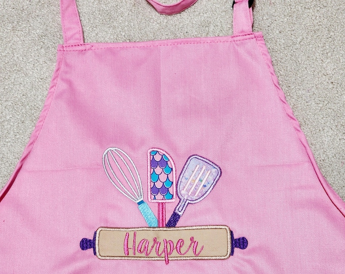 Barbie Pink Apron | Barbie Inspired Apron | Pink Apron | Kids Aprons ...