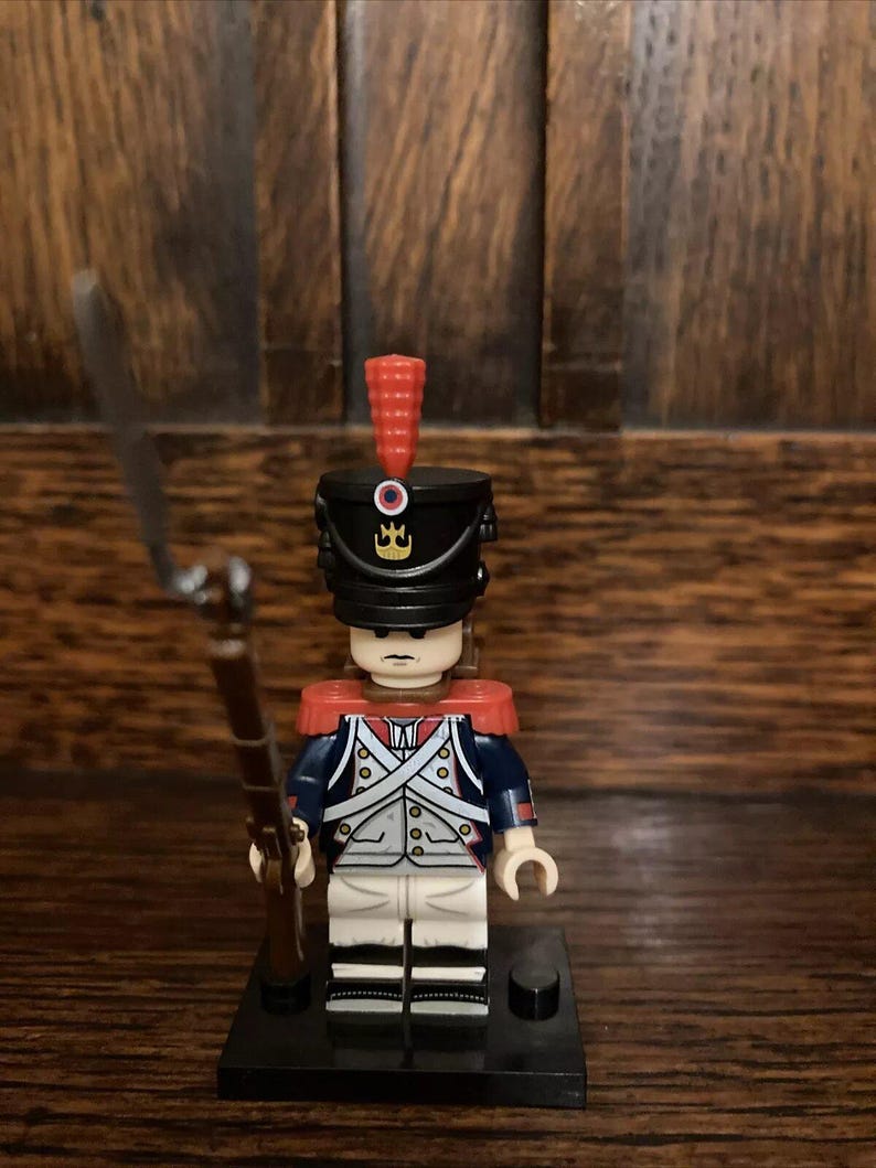 Napoleonic French Line Infantry 55mm Custom Deluxe Compatible Miniature ...