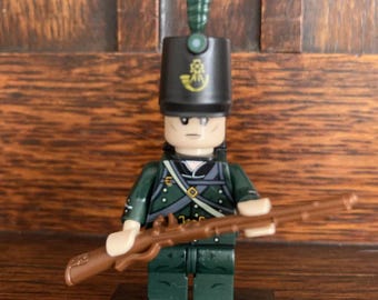 Napoleonic British 95th Rifles Officer 55mm Custom Deluxe Compatible ...