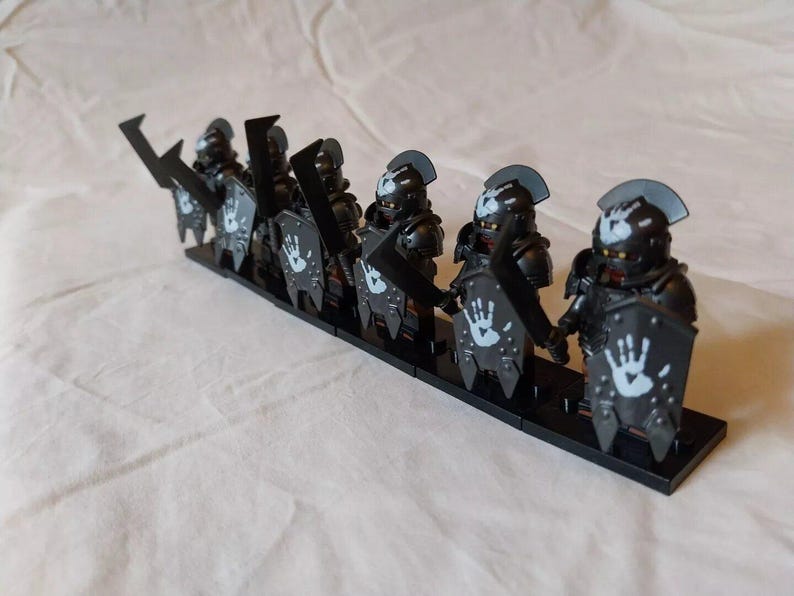 Lord of the Rings LOTR Uruk Hai Orc Warrior Fantasy 55mm Custom Deluxe ...