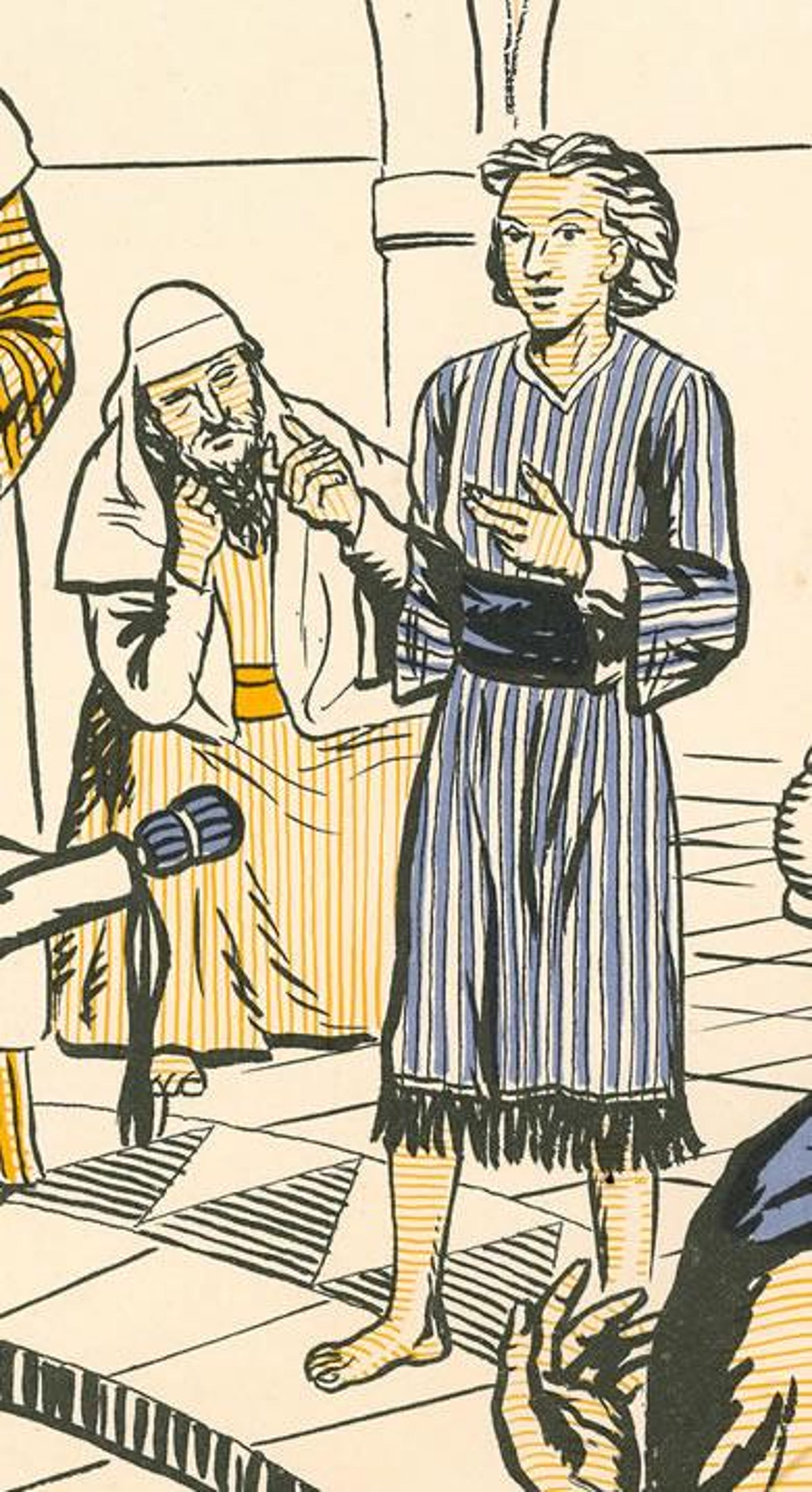 Jesus in the Temple - Vintage Classroom Prints and Charts - Bible ...