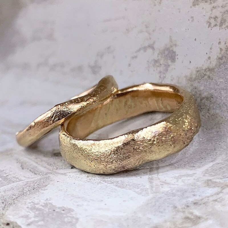 Organic Wedding Ring - Etsy