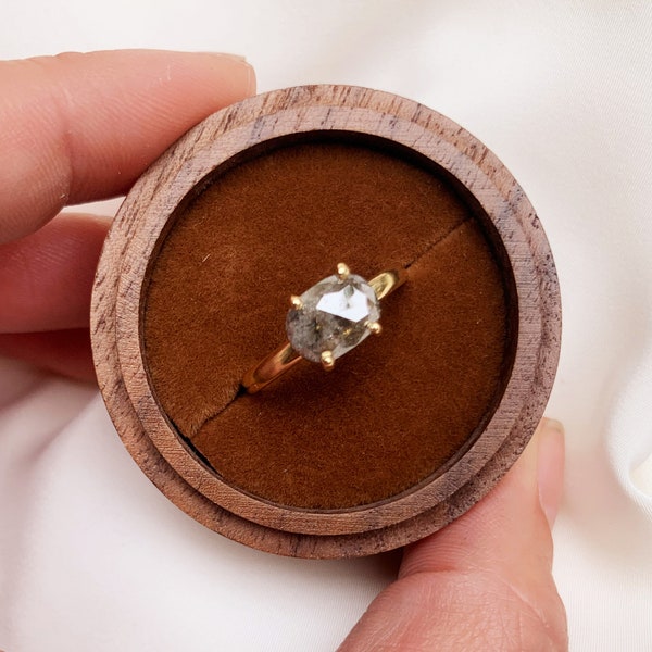 Rustic Diamond Ring - Etsy