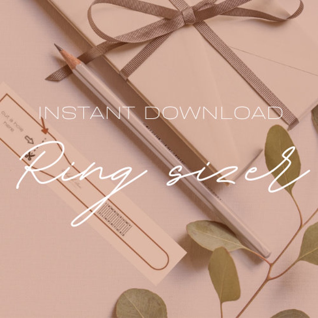 Free Ring Sizer Downloadable Ring Sizer Printable (Download Now) - Etsy