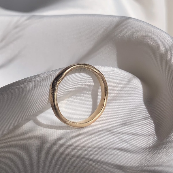 Texture Wedding Ring - Etsy UK