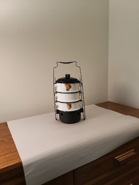 Stackable Enamelware Lunch Containers Lunch Box Lunch Tins - Etsy