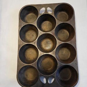 Cast Iron Muffin Pan, Popover Pan, Cookware, Bakeware - Etsy