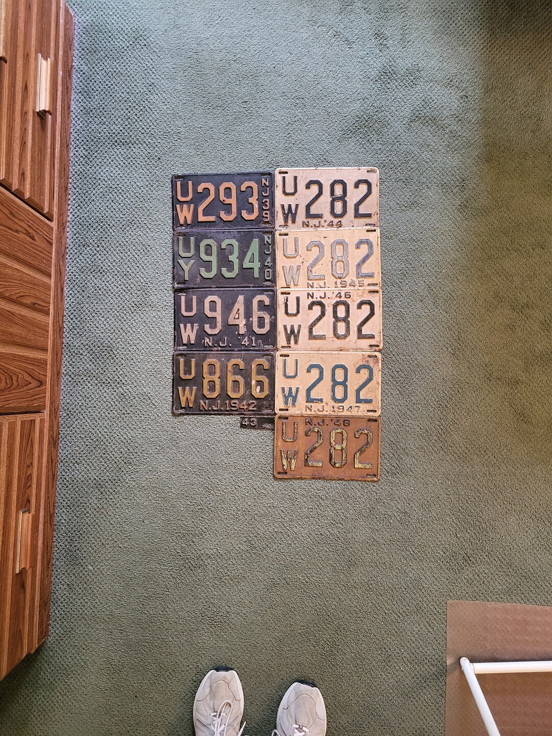 Sequential 1939 - 1948 NJ License Plates Collection - Etsy