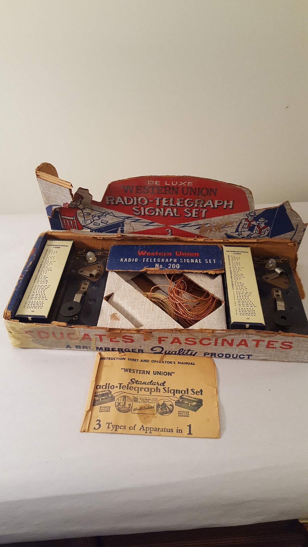 Deluxe Western Union Radio Telegraph Signal Set No. 200 - Etsy