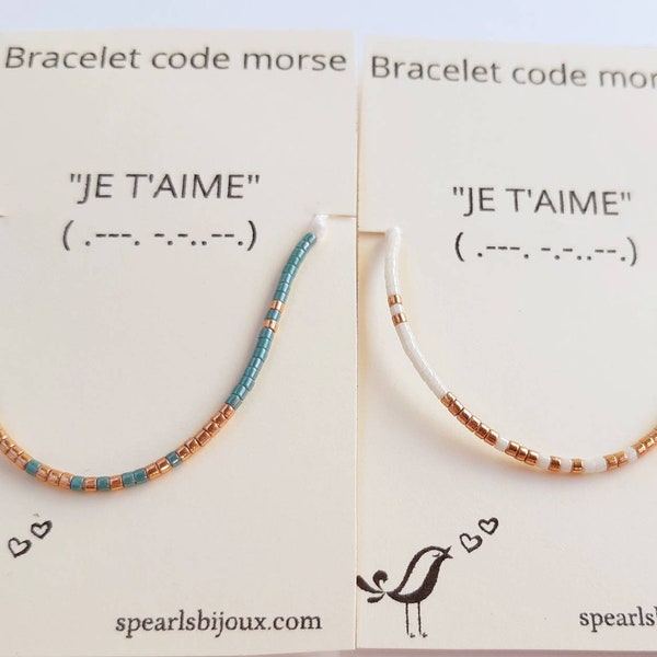 Morse Code I Love You Bracelets - Etsy