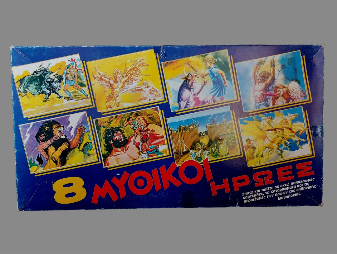 Vintage 8 in 1 Greek Mythology Board Games - 8 Mythic Heroes - Rare ...