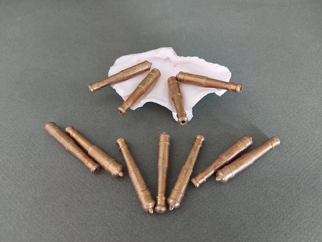 Vintage Brass Cannon Barrel 5cm Miniature Cannon Part New Old Stock ...