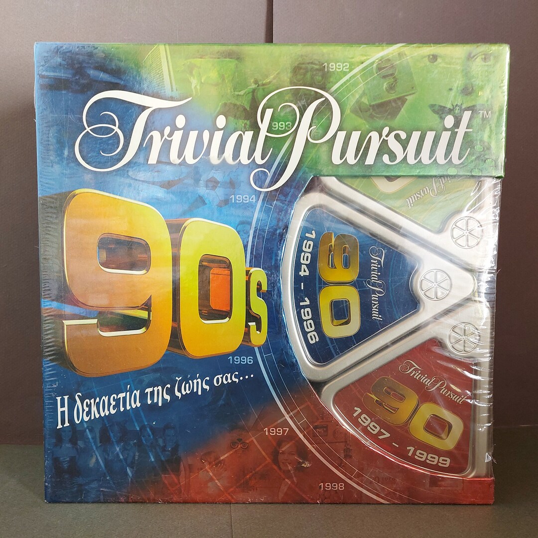 Trivial Pursuit 90s Edition Board Game Parker 2005 Family Question Quiz ...