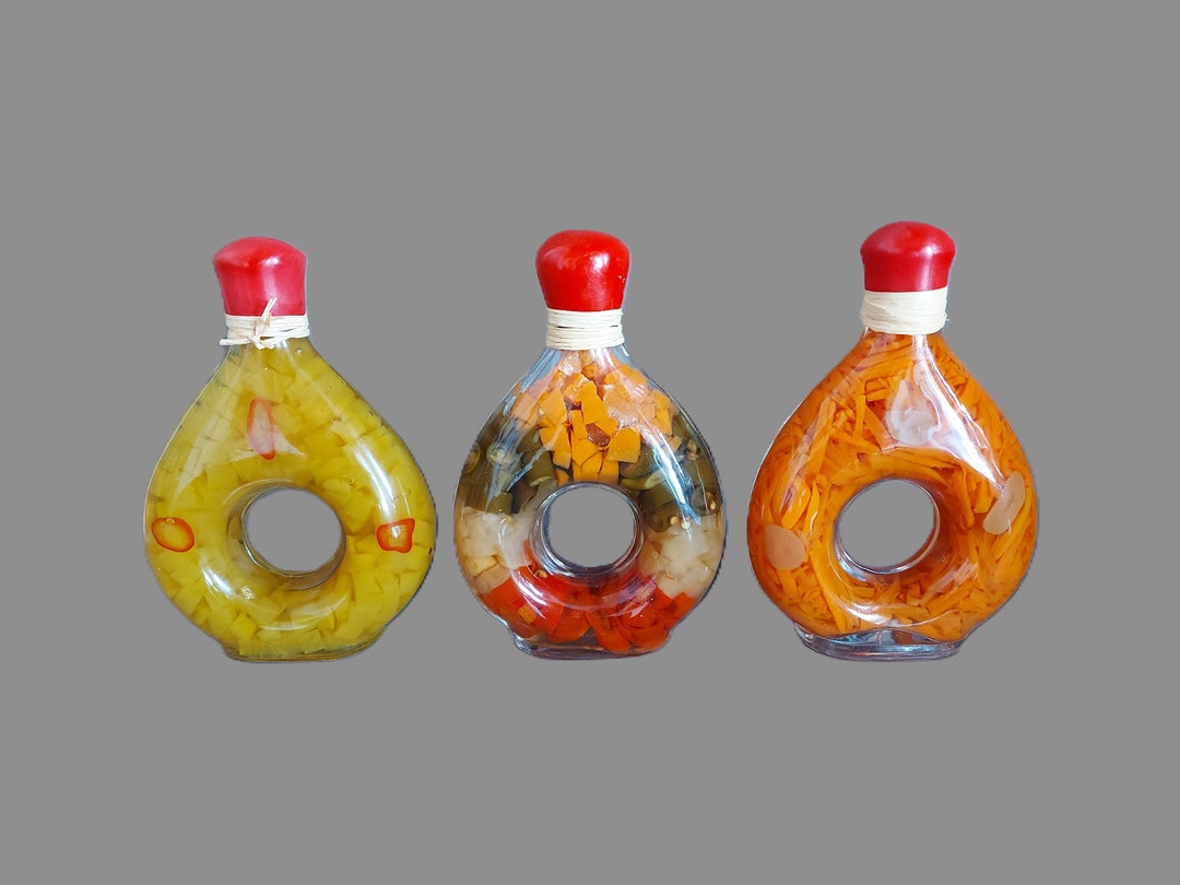 Artisan Preserved Fruit and Vegetables in Ring Bottles Gourmet Pickled ...