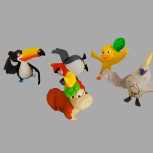 Rio Movie Bird Figurines: Mcdonald’s Happy Meal Toys, Whimsical ...