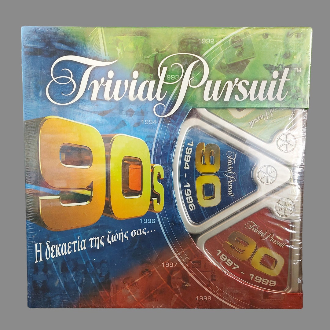 Retro Trivial Pursuit 90s Board Game - Greek Language Edition - Parker ...