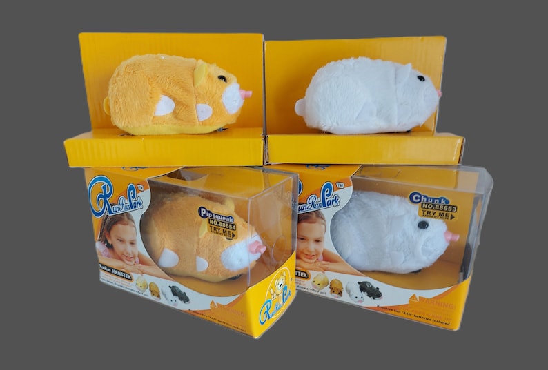 Retro 90s Electronic Motorized Hamster Toy With Sound Effects - Run Run ...