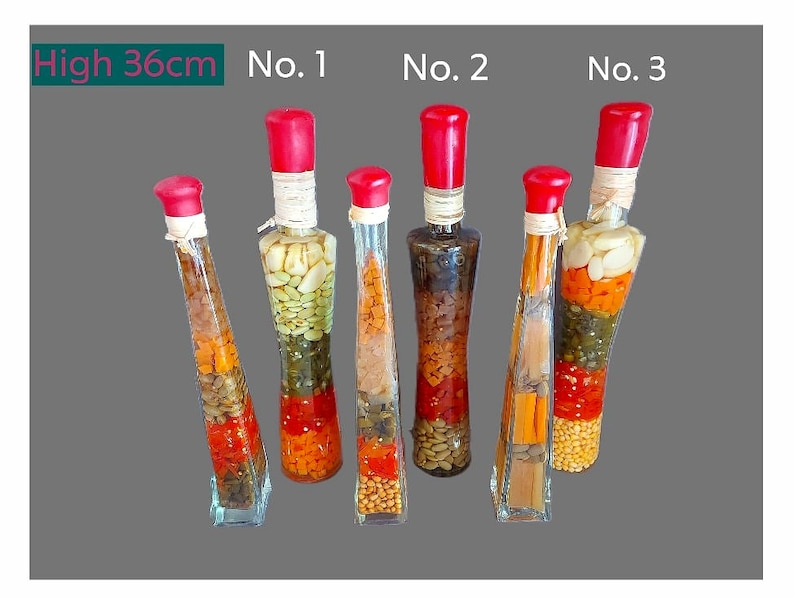 Handcrafted Decorative Vegetable Bottles: Vintage Kitchen Decor - Etsy