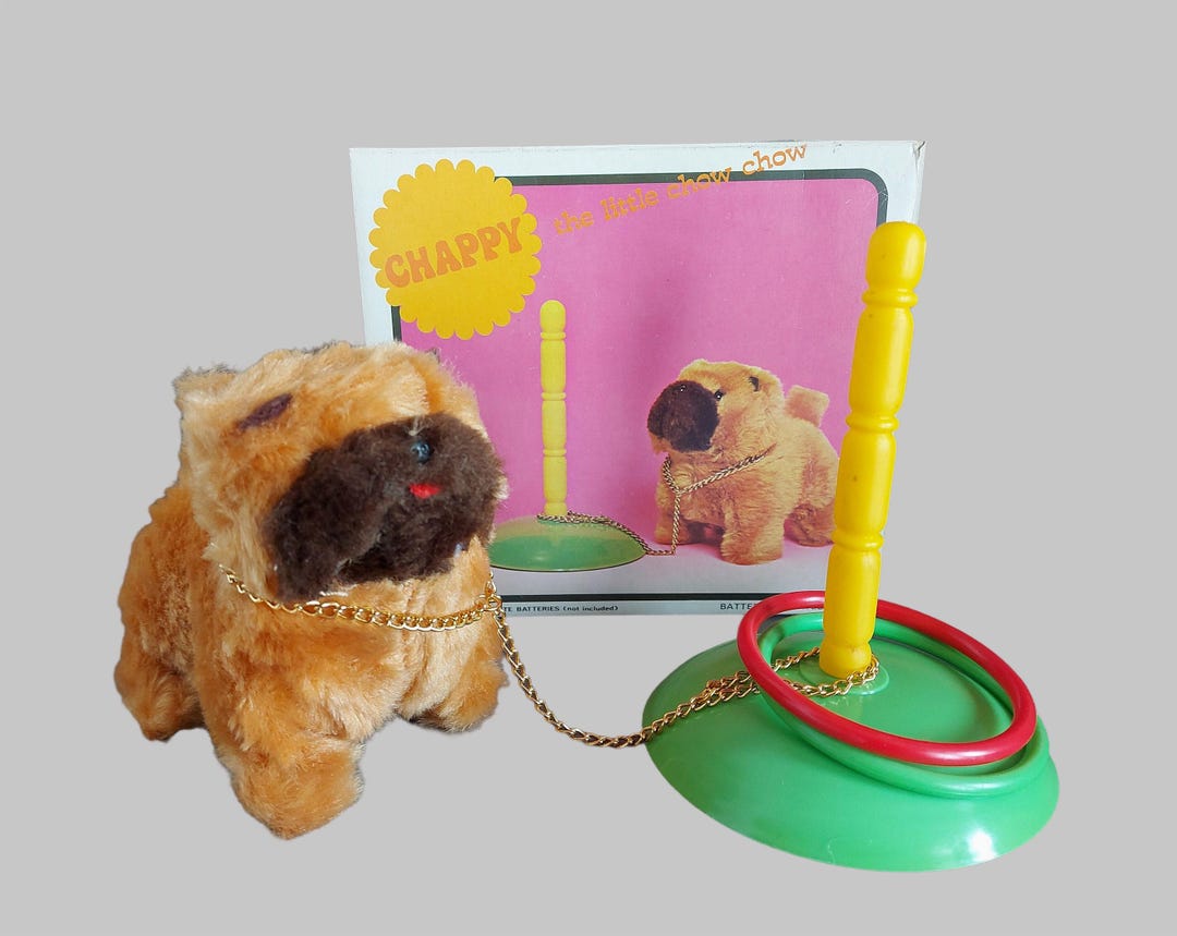 Vintage Chappy Dog Toy the Little Chow Chow Puppy New Old Stock Retro ...
