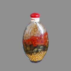 Victorian Inspired Decorative Vegetable Bottles: Gourmet Pickled Gift ...