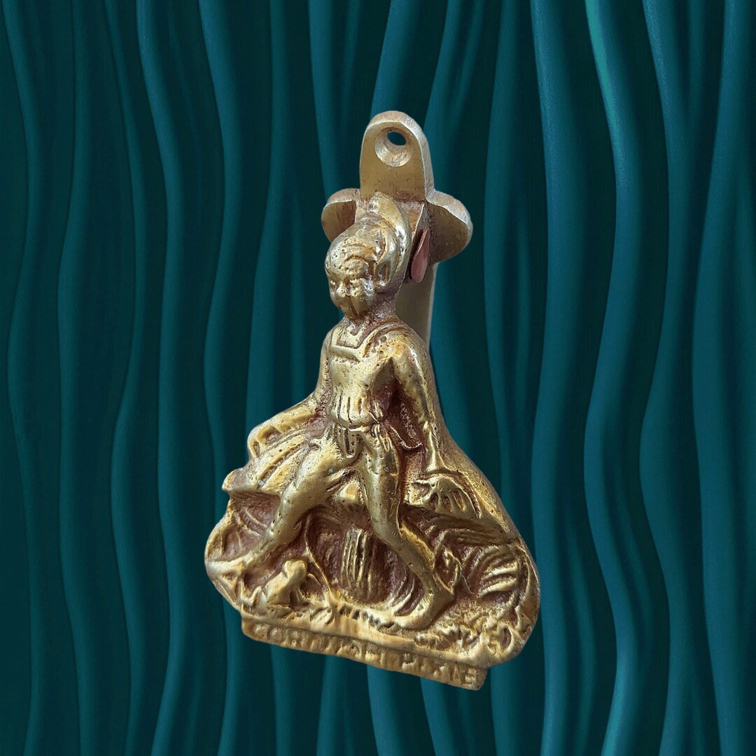 Vintage Brass Cornish Pixie Door Knocker: Whimsical Home Decor - Etsy