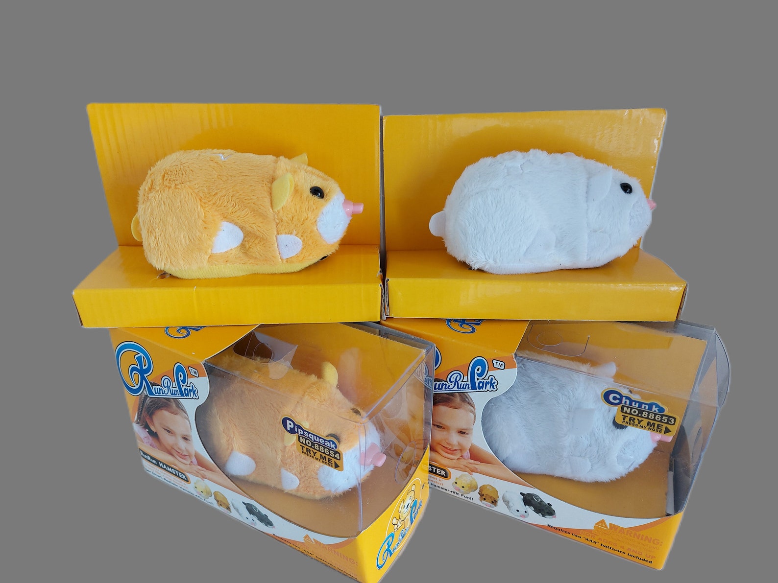 Retro 90s Electronic Motorized Hamster Toy With Sound Effects - Run Run ...