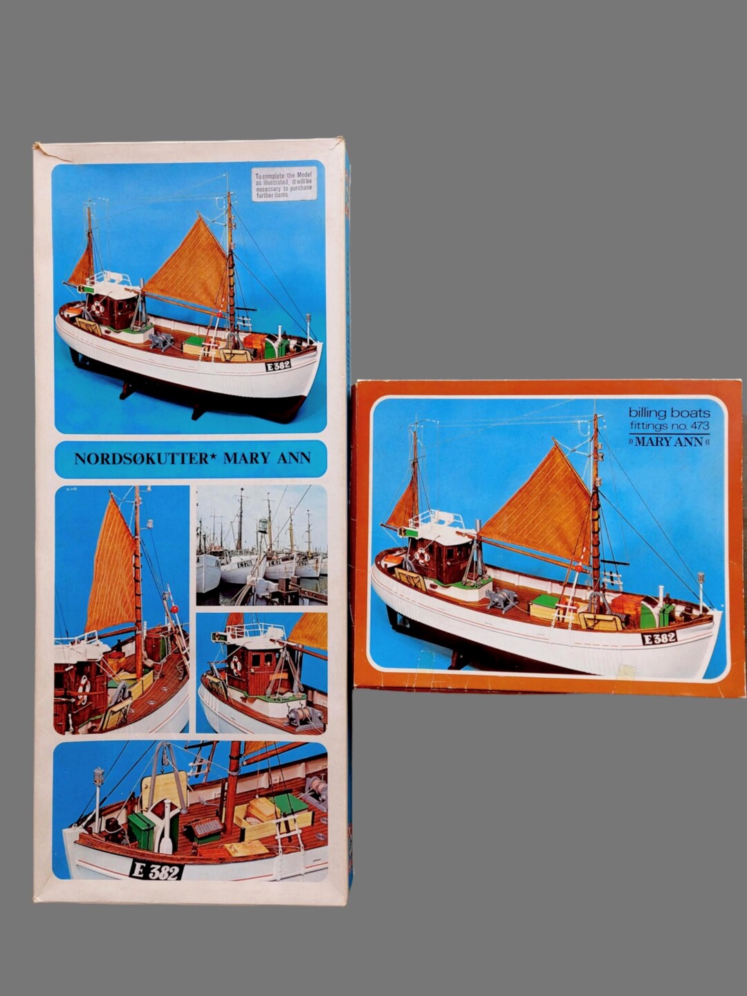 Vintage 1960s Billing Boats Mary Ann Model Boat Kit – Scale 1:33, Two ...