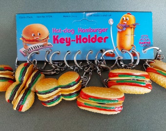 Hot Dog Key Chain - Etsy
