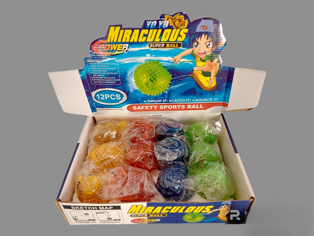 Vintage Jelly Spike Ball Yo-yo Toys: Retro Party Favors - 12 Pcs - Etsy