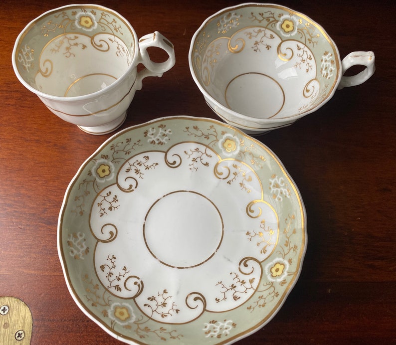Elegant C1840 Samuel Alcock Trio Set Rococo Revival - Etsy