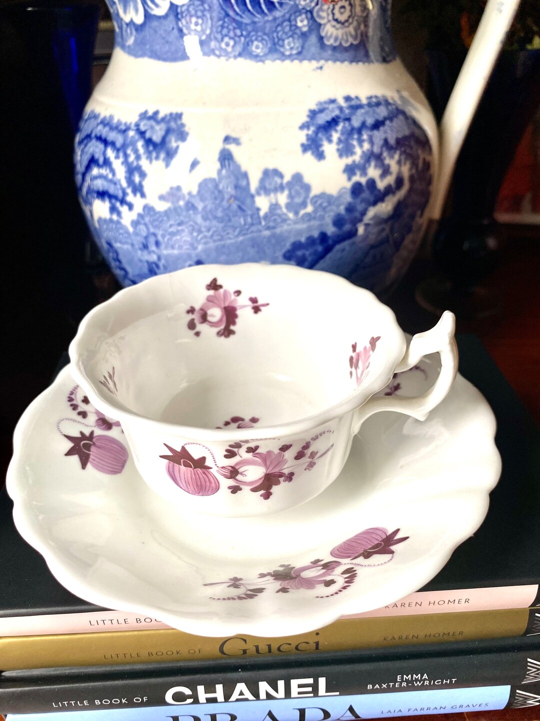 Antique Hilditch & Son Bat Wing Teacup and Saucer - Etsy