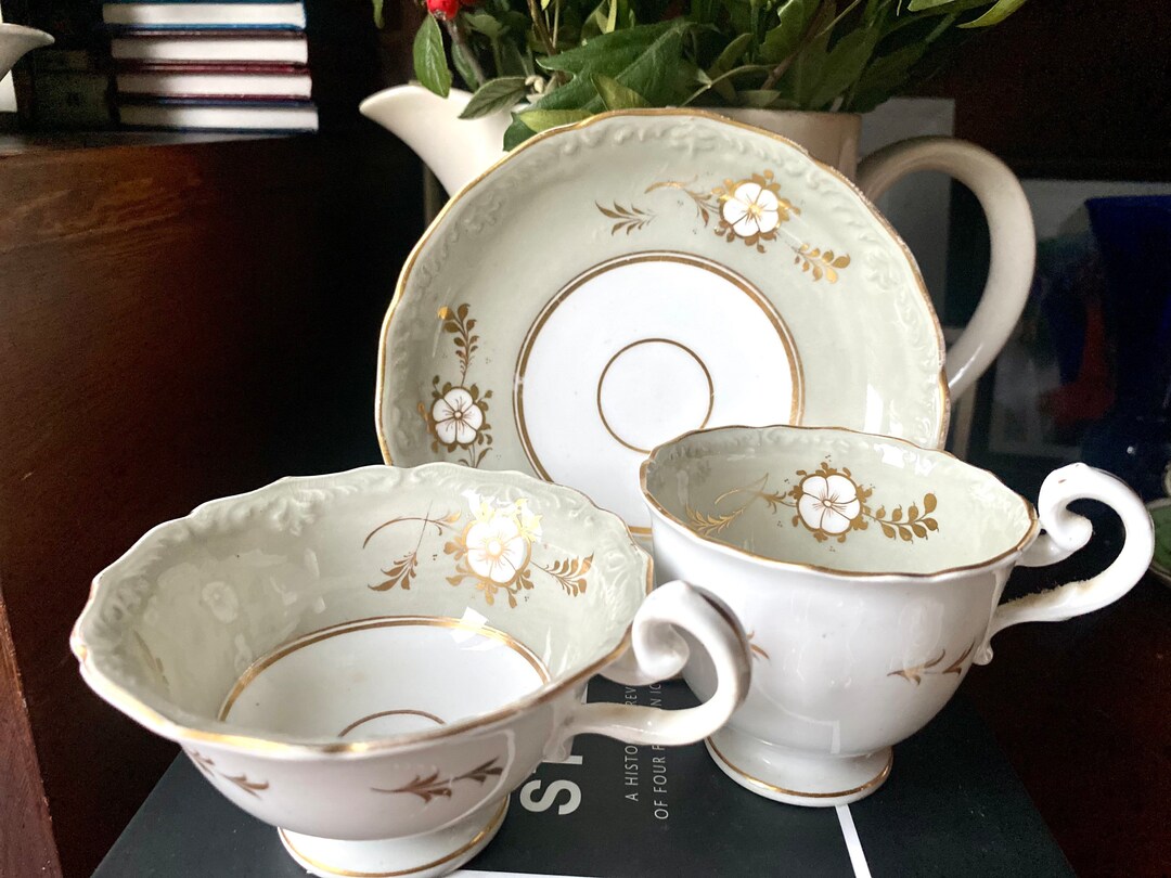 Elegant C1840 Samuel Alcock Rococo Revival Trio Set - Etsy
