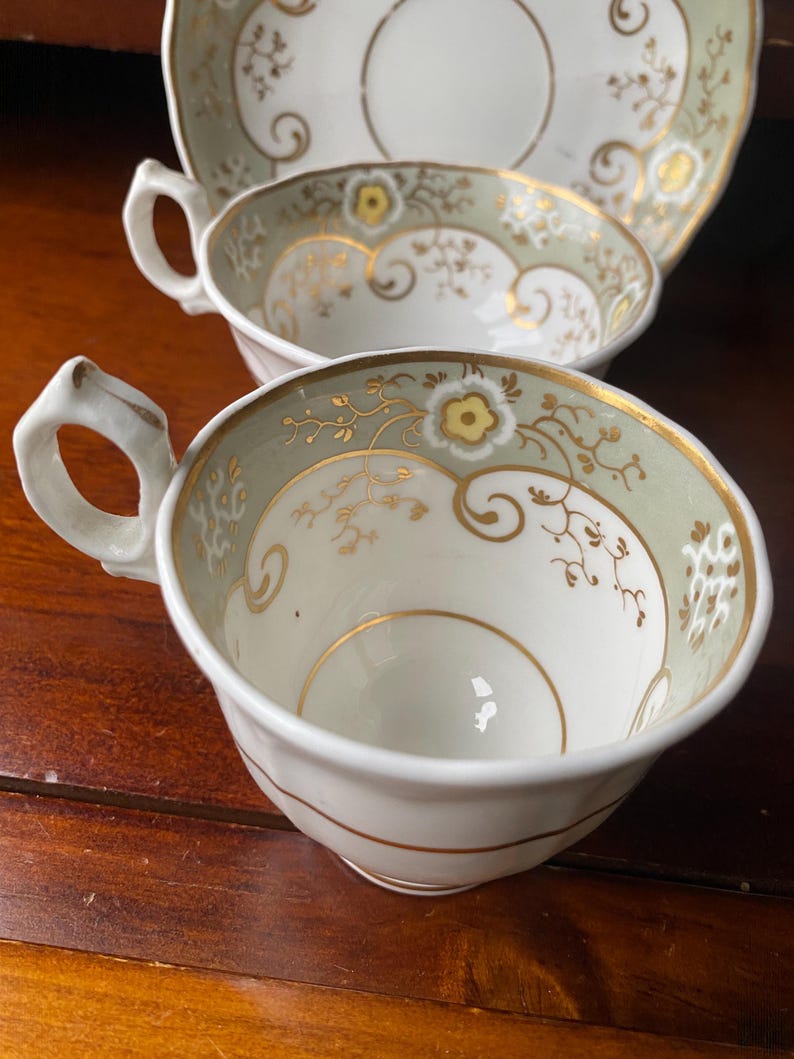 Elegant C1840 Samuel Alcock Trio Set Rococo Revival - Etsy