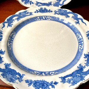 Charming Antique Booths China Dragon Charger Plates X 4 - Etsy