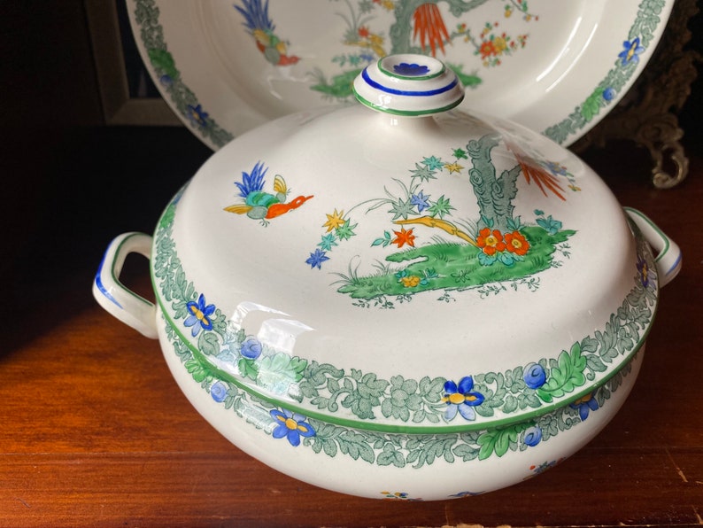 Spectacular Antique Copeland Spode Bermuda Tureen Transferware - Etsy