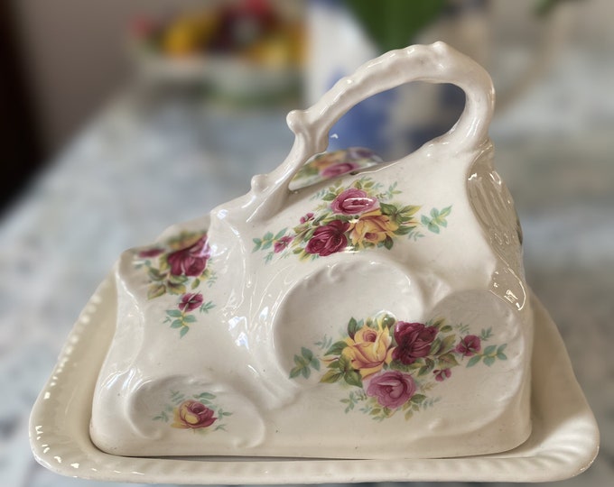 Marvellous Vintage Ironstone Cheese/butter Dish - Etsy