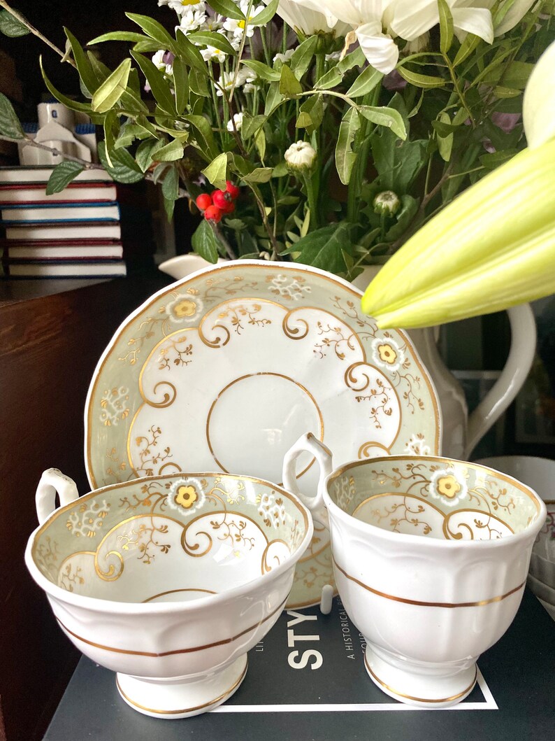 Elegant C1840 Samuel Alcock Trio Set Rococo Revival - Etsy