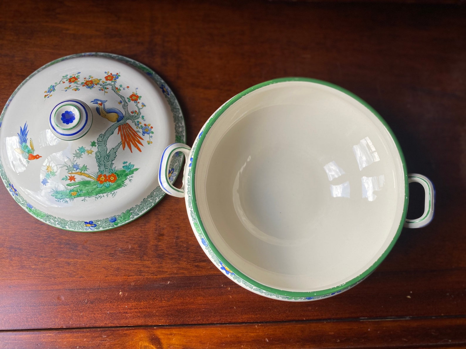 Spectacular Antique Copeland Spode Bermuda Tureen Transferware - Etsy