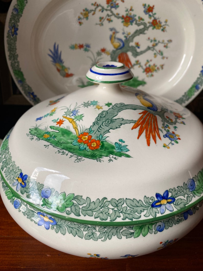 Spectacular Antique Copeland Spode Bermuda Tureen Transferware - Etsy