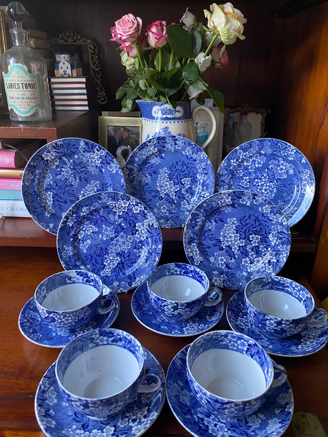 Outstanding May Blossom Leighton Pottery Part Tea Service for 5 - Etsy