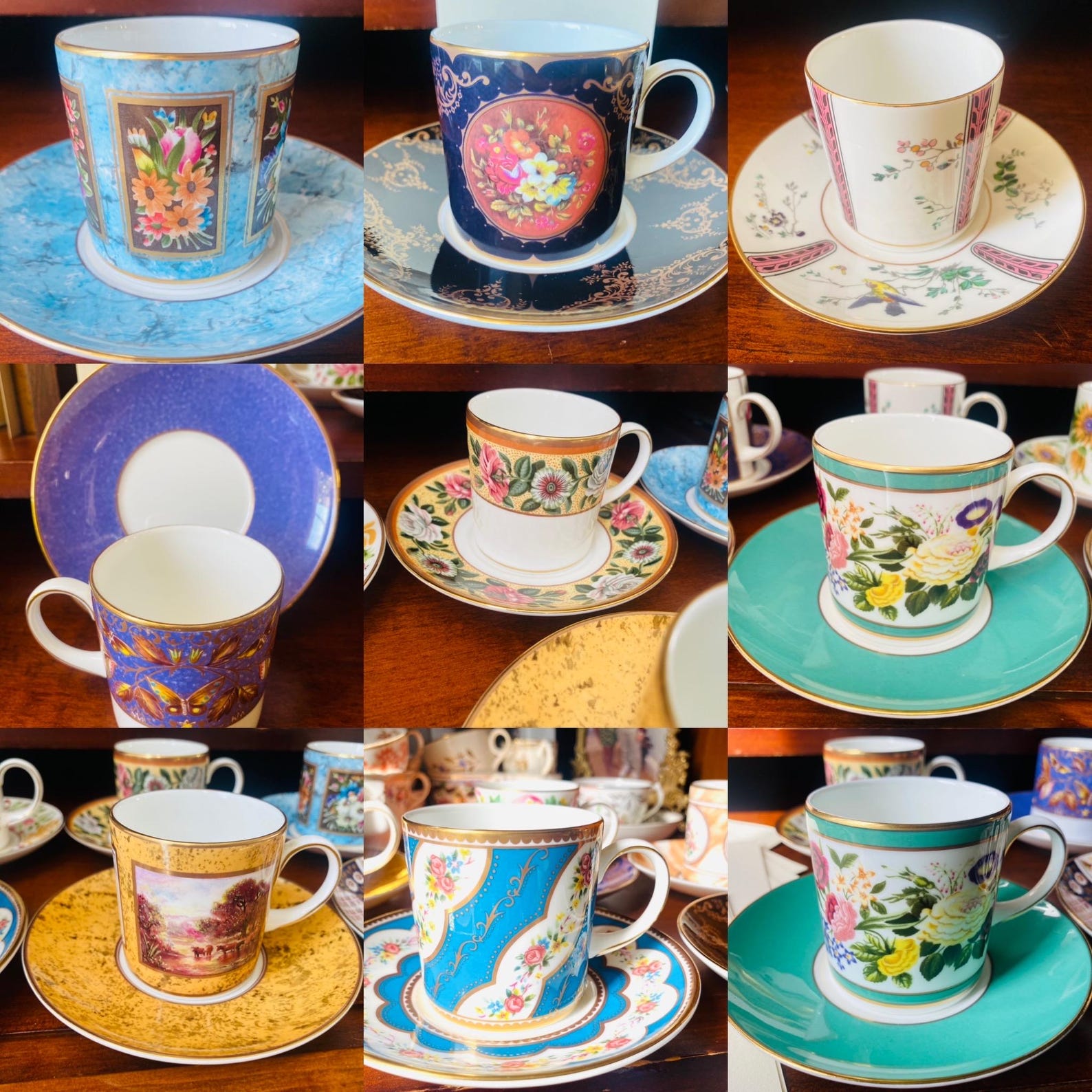 Majestic Coalport Museum Historic Coffee Cup Collection the Pinter ...