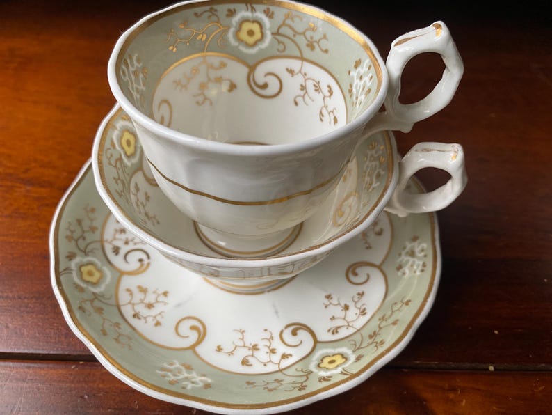 Elegant C1840 Samuel Alcock Trio Set Rococo Revival - Etsy