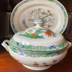 Spectacular Antique Copeland Spode Bermuda Tureen Transferware - Etsy